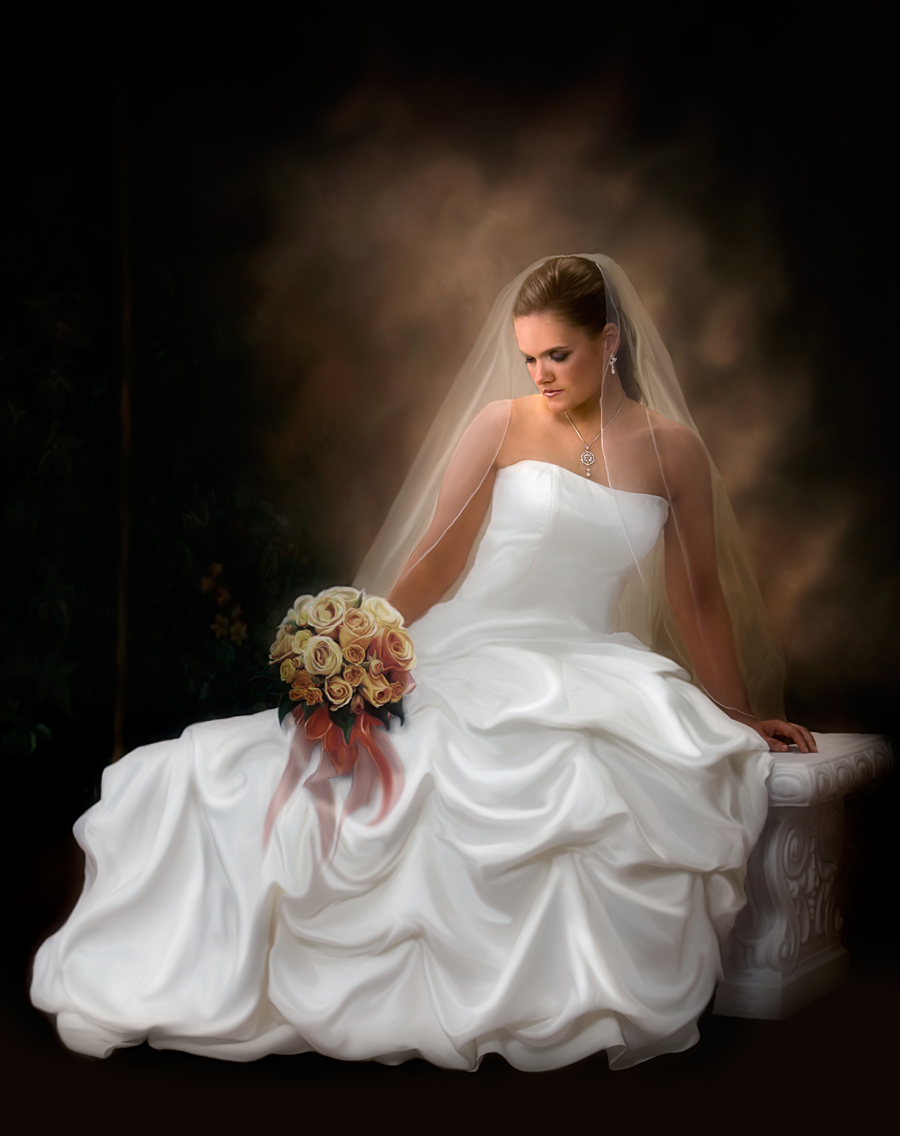 Kate's painted bridal portrait - Florence SC Wedding, Engagement and ...